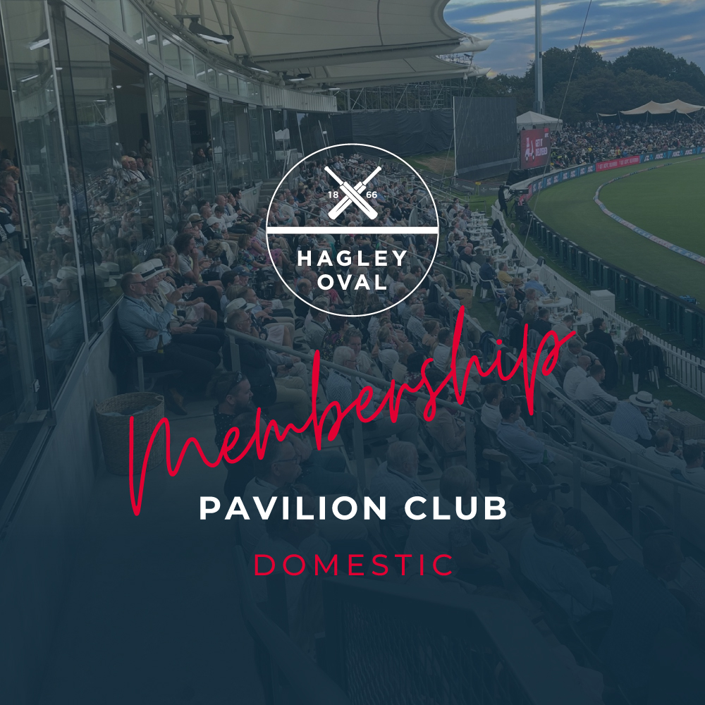 Hagley Oval Pavilion Membership - 1 Season Domestic - Hagley Oval